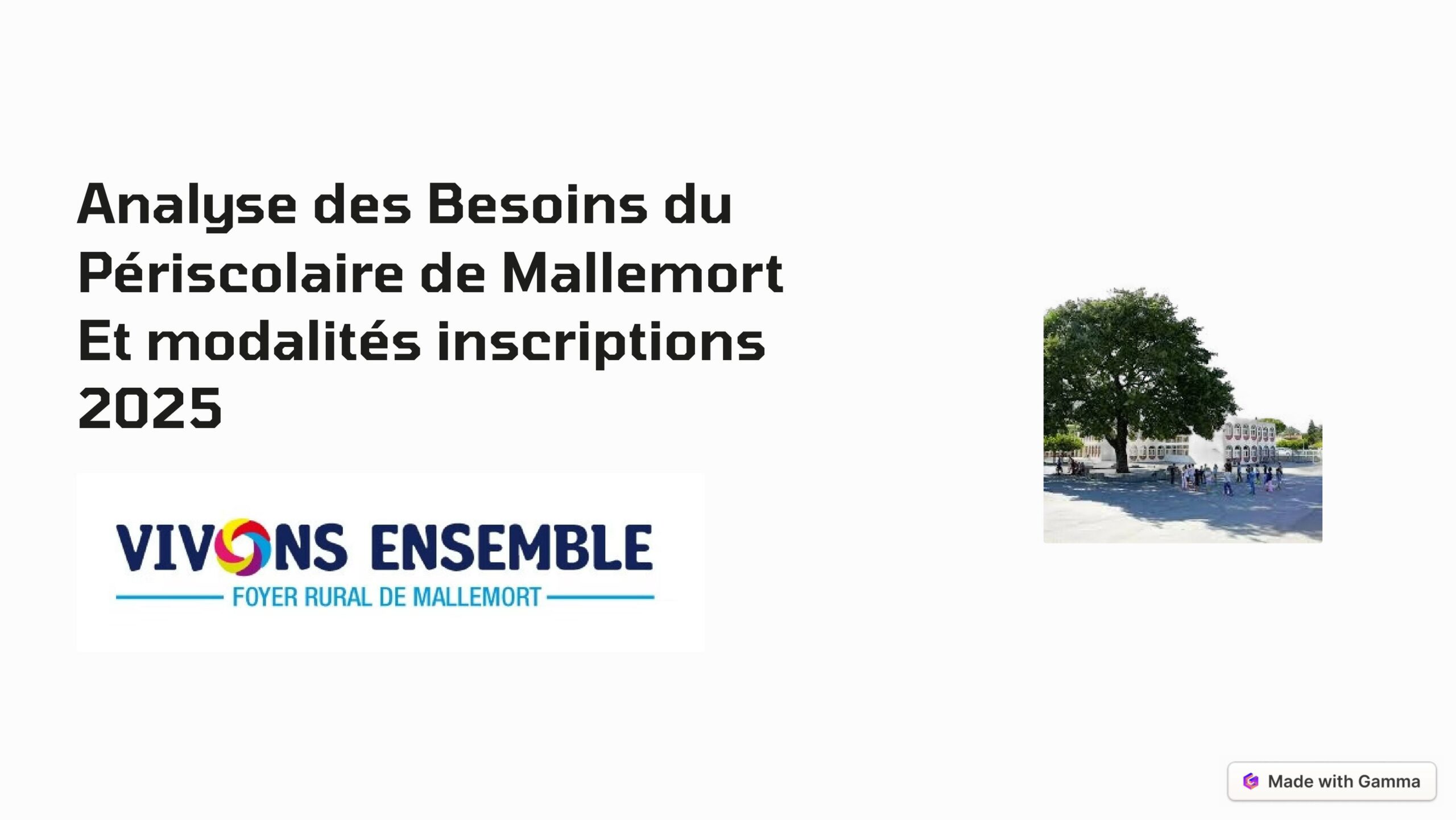 Diagnostic et nouvelles modalités d'inscriptions périscolaire 2025-2026 ...